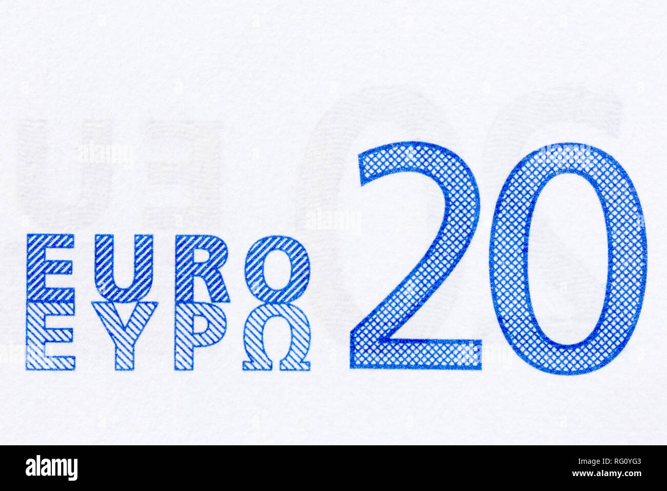 20 euro banknote hi-res stock photography and images - Alamy