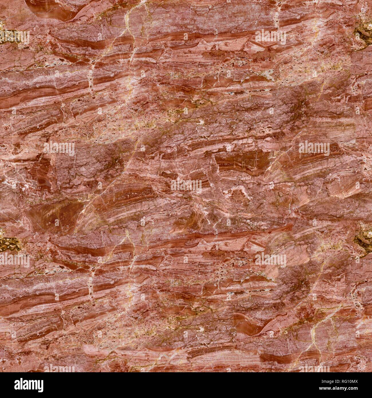 Detailed structure of luxury red marble. Seamless square background ...