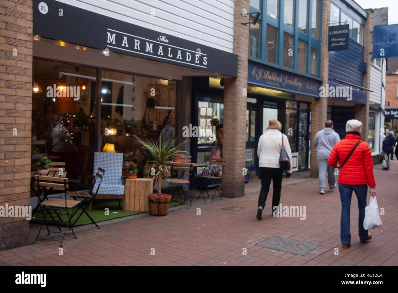 Pepper Street in Nantwich in Cheshire, UK Stock Photo - Alamy
