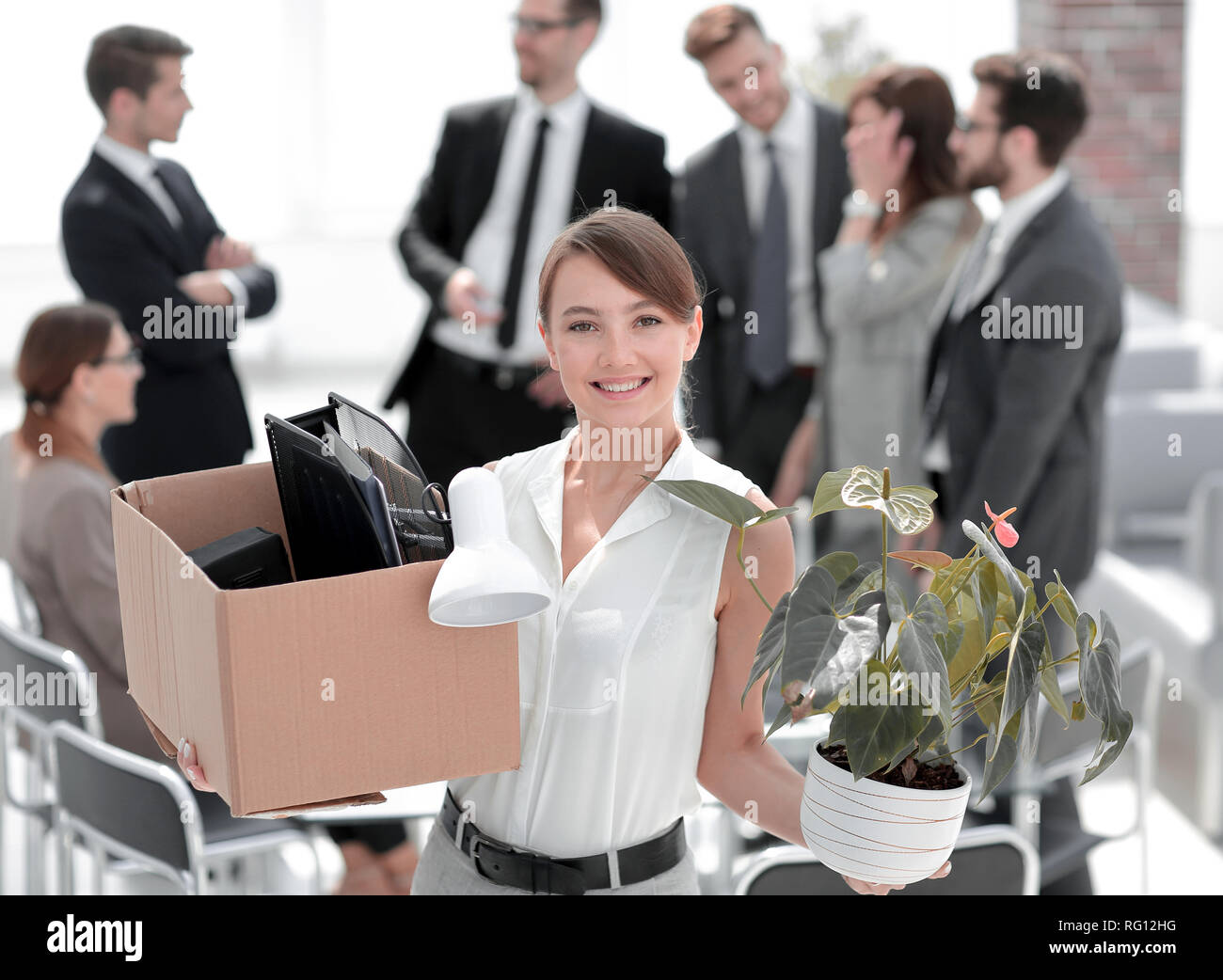 First day at the new job hi-res stock photography and images - Alamy