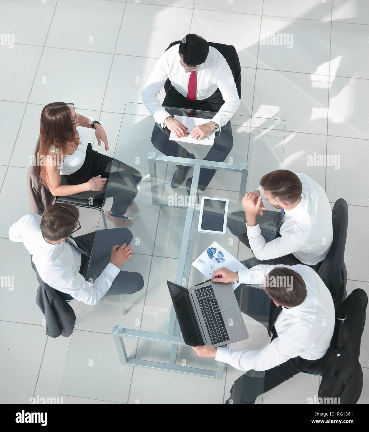 Business Meeting Discussion Working Office Concept Stock Photo - Alamy