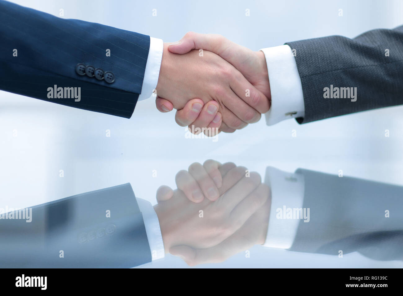 Business men making handshake. Business concept Stock Photo - Alamy