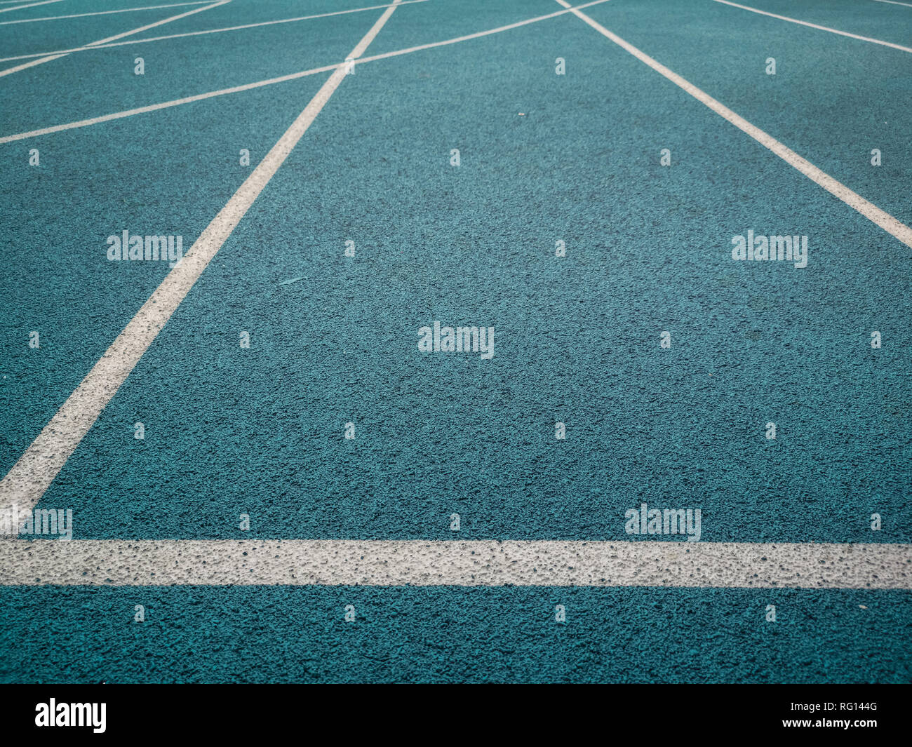 Athletics Track Running Stadium with vintage style Stock Photo - Alamy