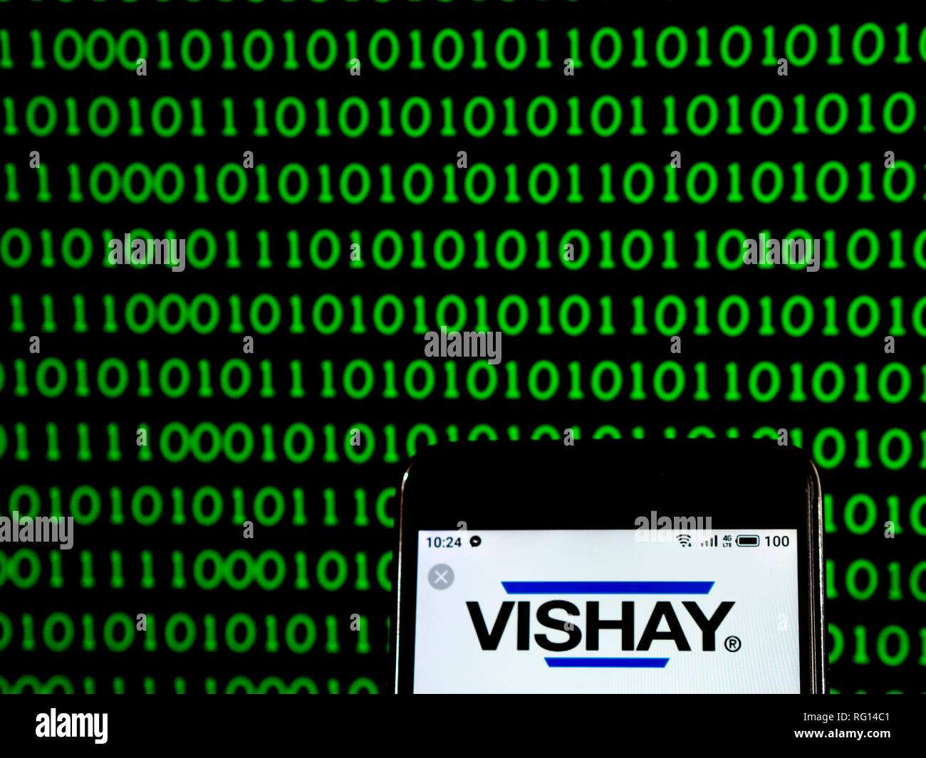 Vishay Intertechnology Semiconductor manufacturing company logo seen ...