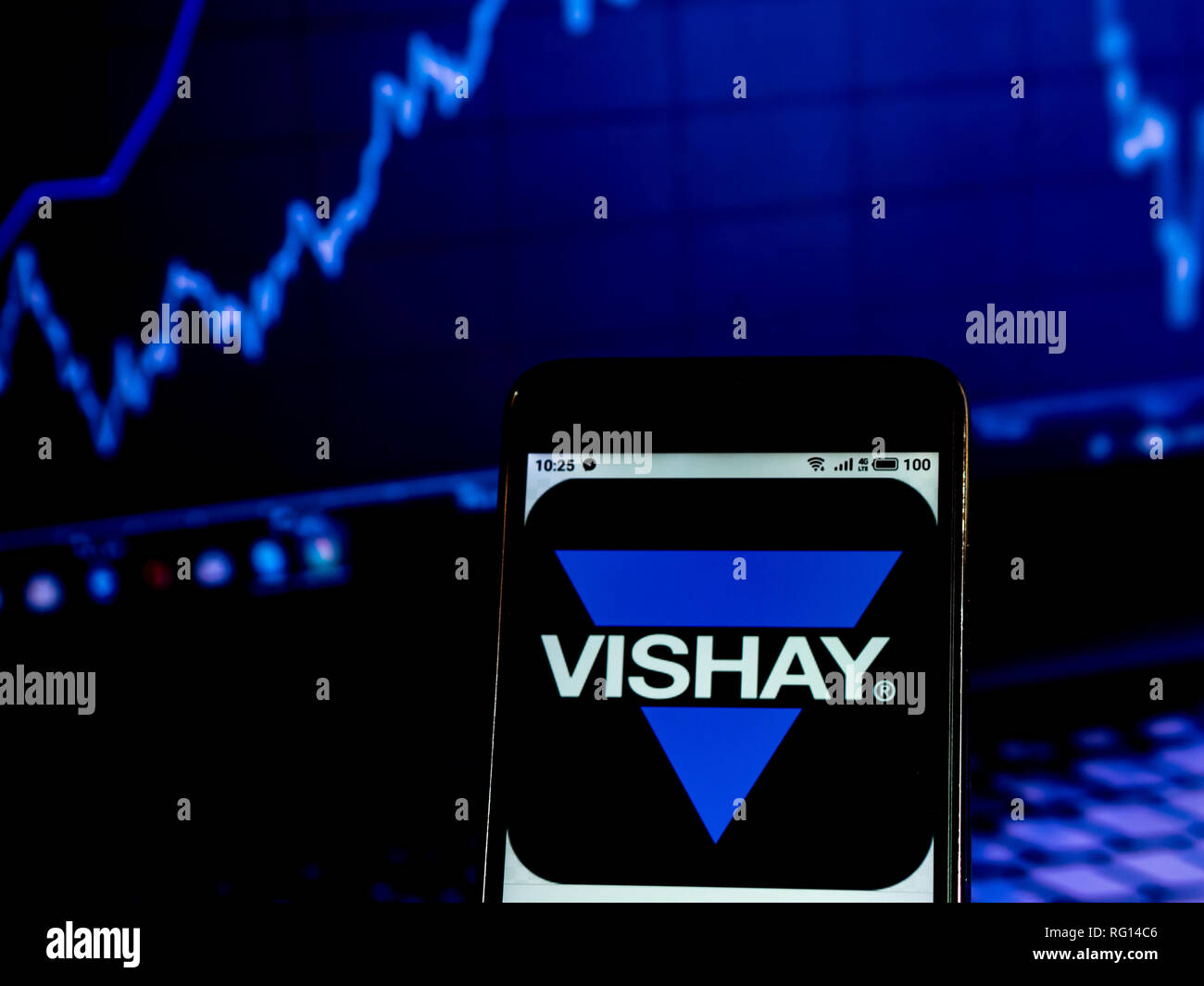 Vishay Intertechnology Semiconductor manufacturing company logo seen ...