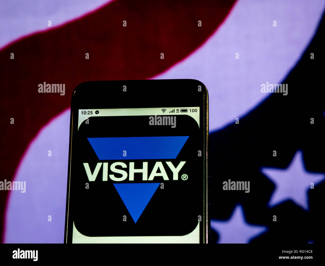 Vishay Intertechnology Semiconductor manufacturing company logo seen ...