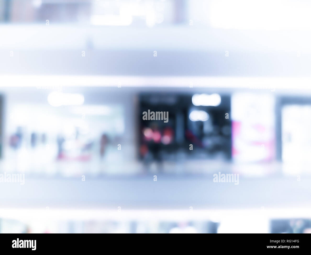 Abstract Shopping mall background with bokeh Stock Photo - Alamy