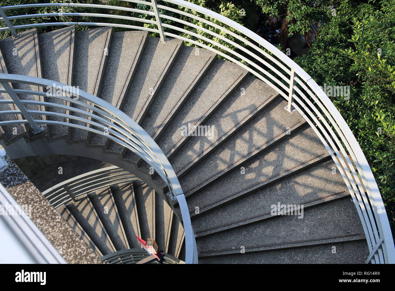 Spiral concrete footbridge hi-res stock photography and images - Alamy
