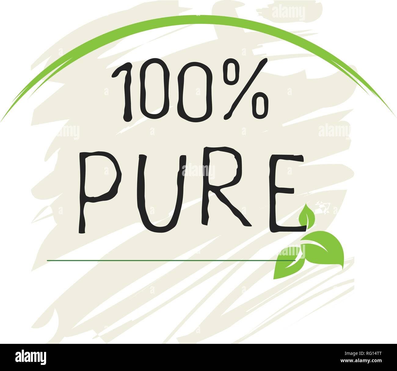 100 Pure label and high quality product badges. Bio healthy Eco food ...