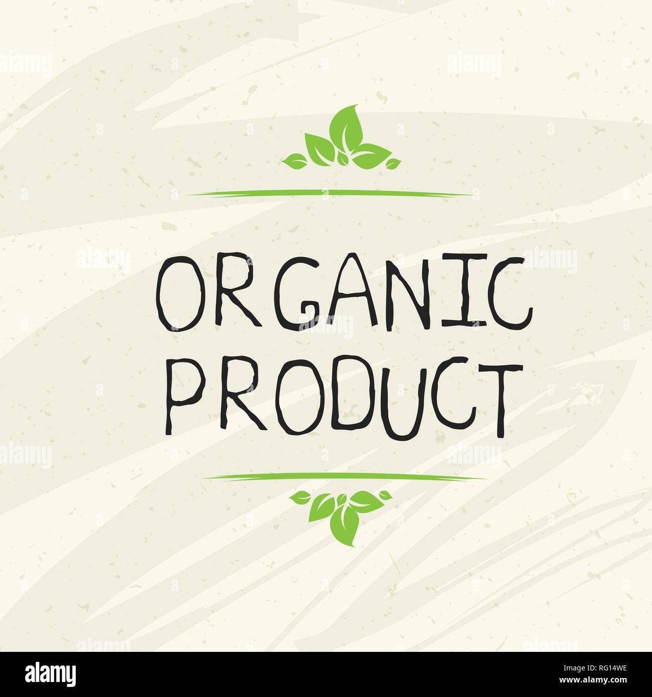 Organic product label and high quality product badges. Bio Pure healthy ...
