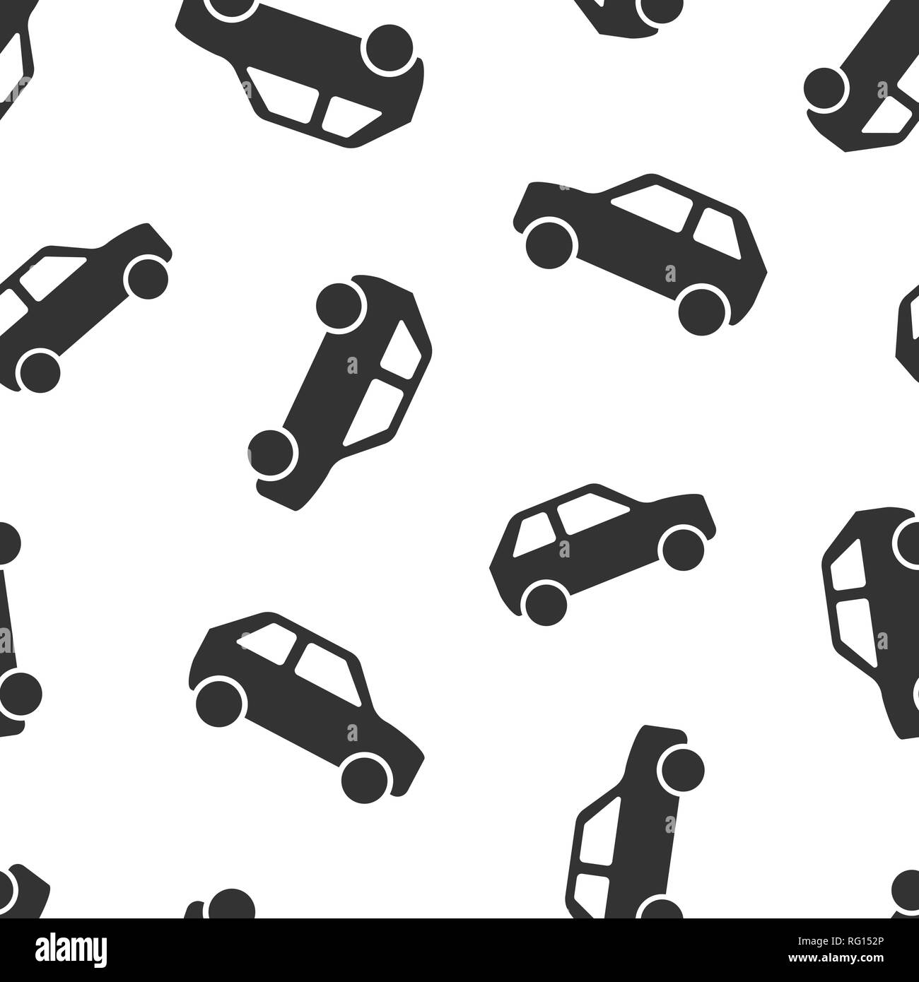 Car icon seamless pattern background. Automobile vector illustration ...