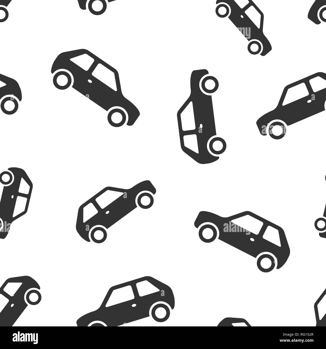 Car icon seamless pattern background. Automobile vector illustration ...