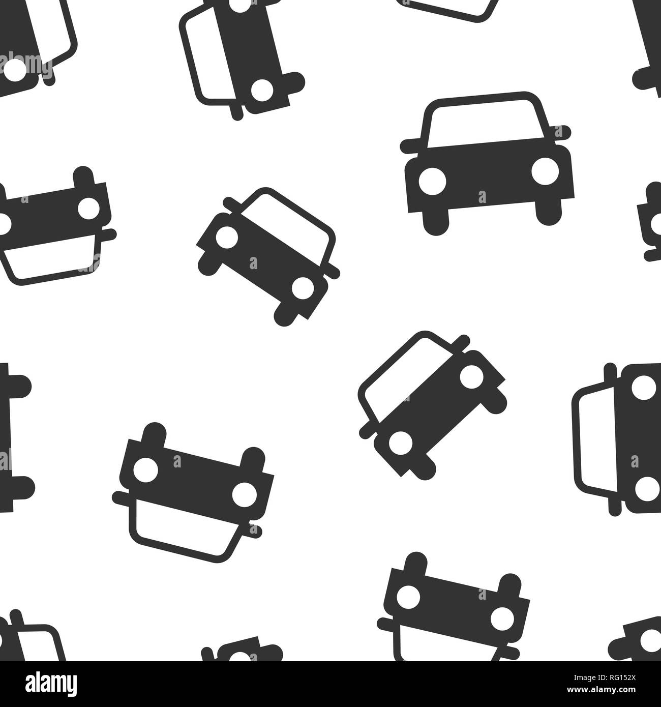 Car icon seamless pattern background. Automobile vector illustration ...