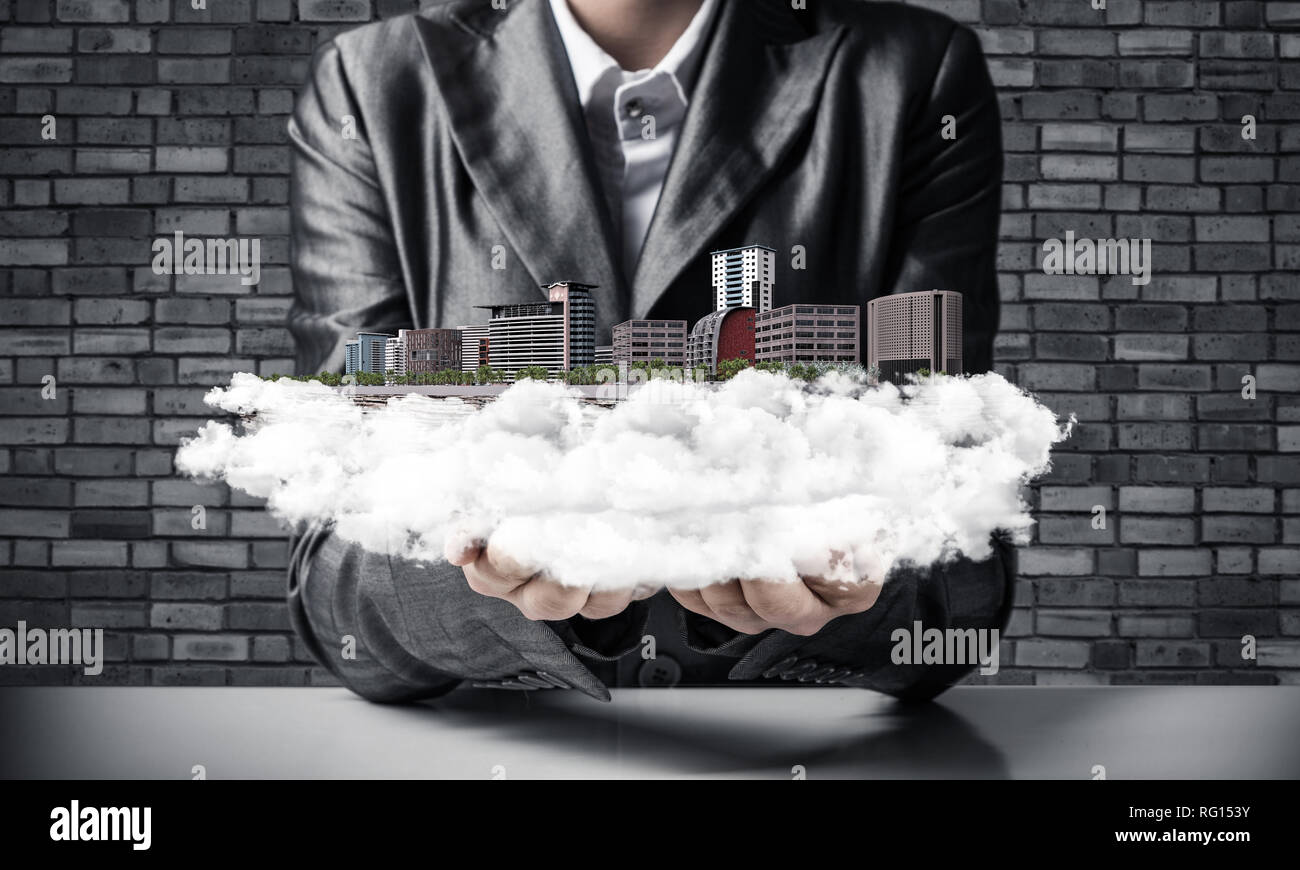 Concept of modern urban development Stock Photo - Alamy