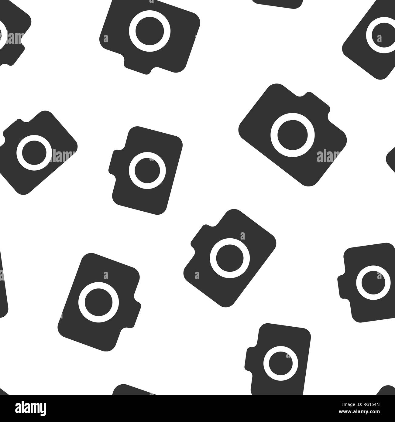 Photo camera icon seamless pattern background. Photographer cam ...