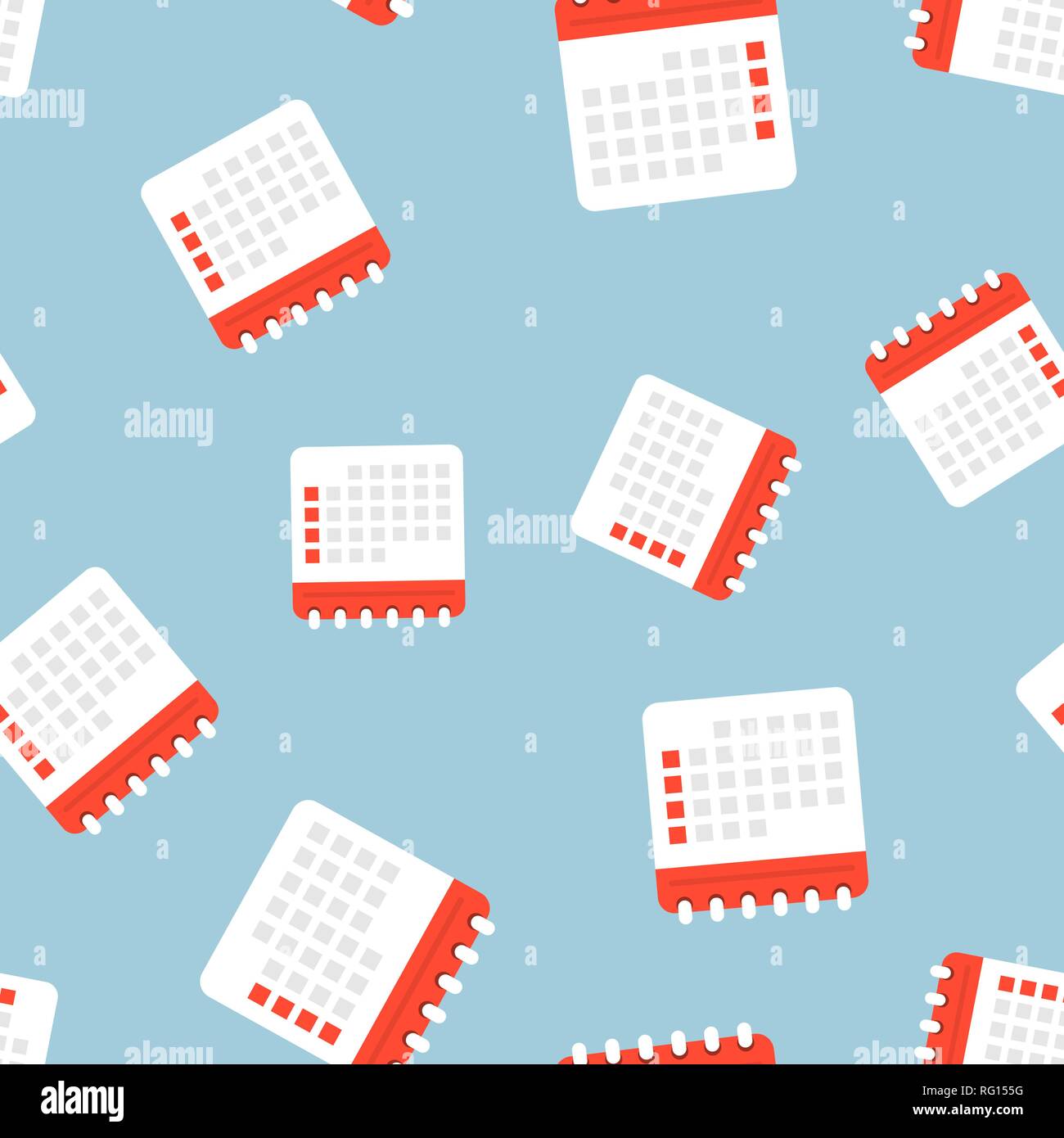 Calendar agenda icon seamless pattern background. Planner vector ...