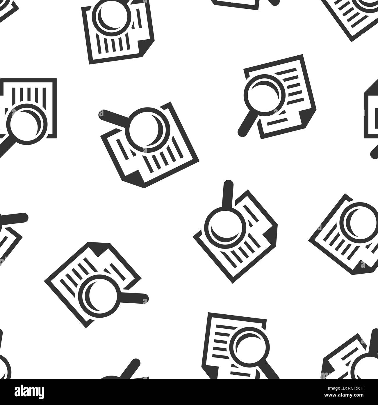 Scrutiny document plan icon seamless pattern background. Review ... Scrutiny document plan icon seamless pattern background. Review ...