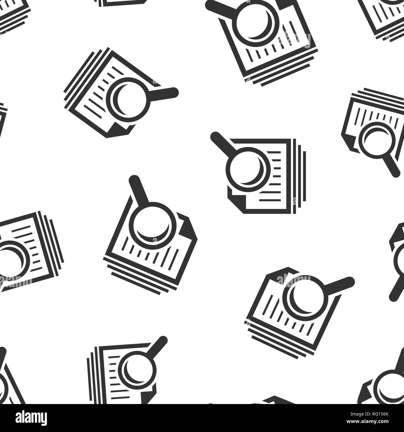 Scrutiny document plan icon seamless pattern background. Review ... Scrutiny document plan icon seamless pattern background. Review ...