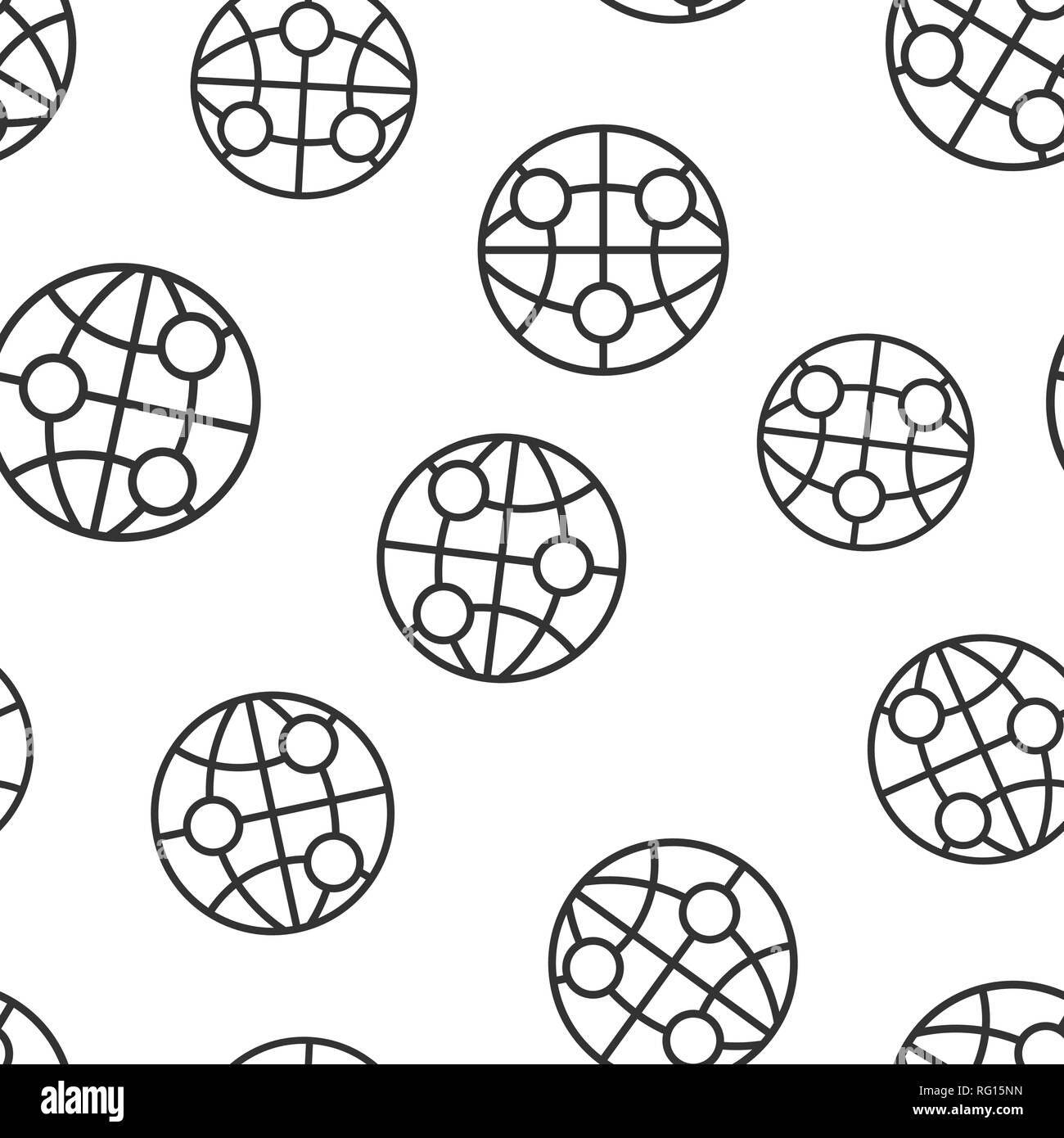 Earth planet icon seamless pattern background. Globe geographic vector ...