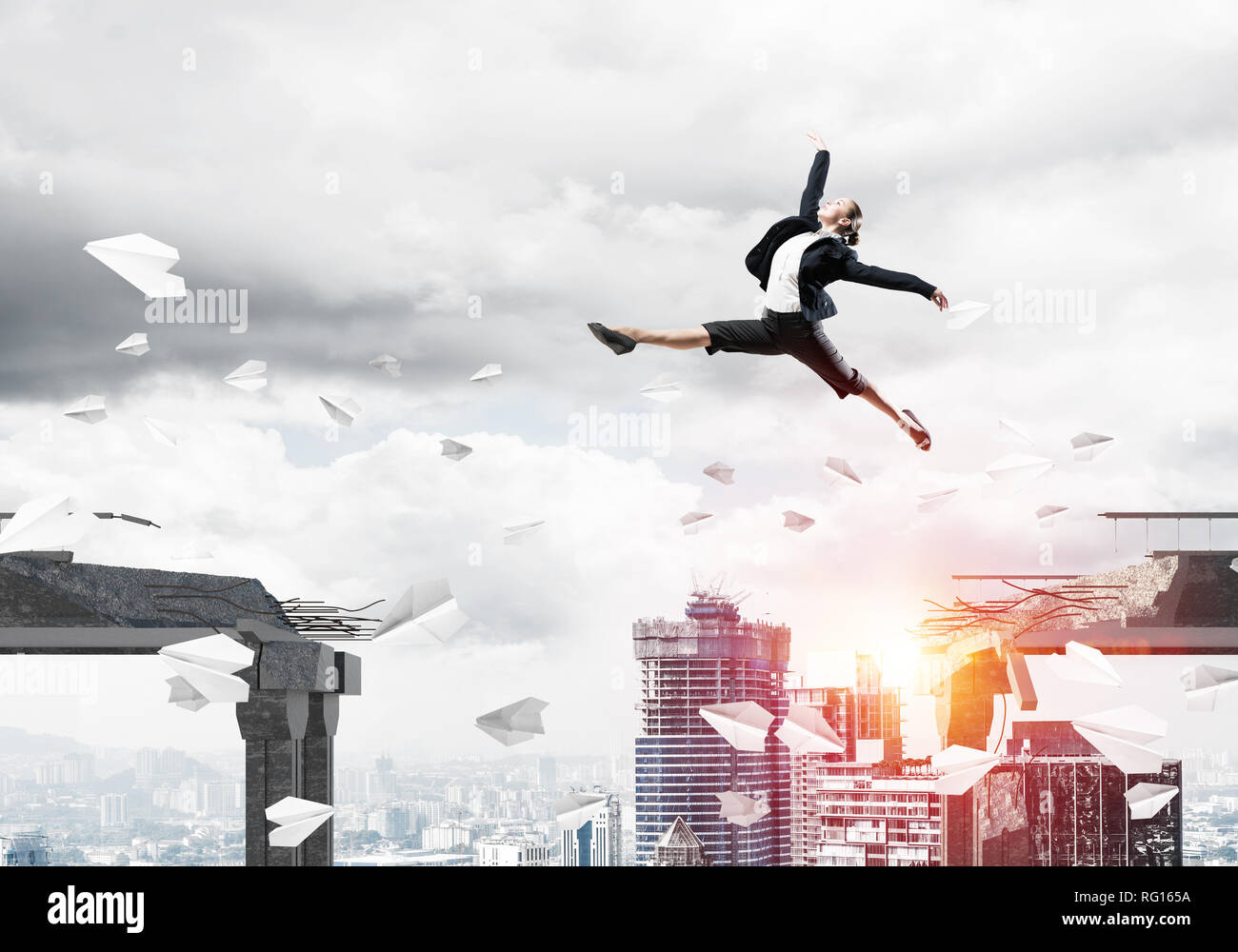 Problem and difficulties overcoming concept Stock Photo - Alamy
