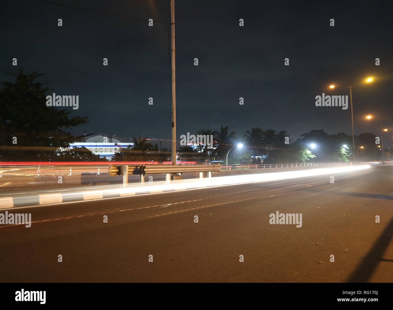 slow shutter speed (long exposure) shot at the bridge Stock Photo - Alamy