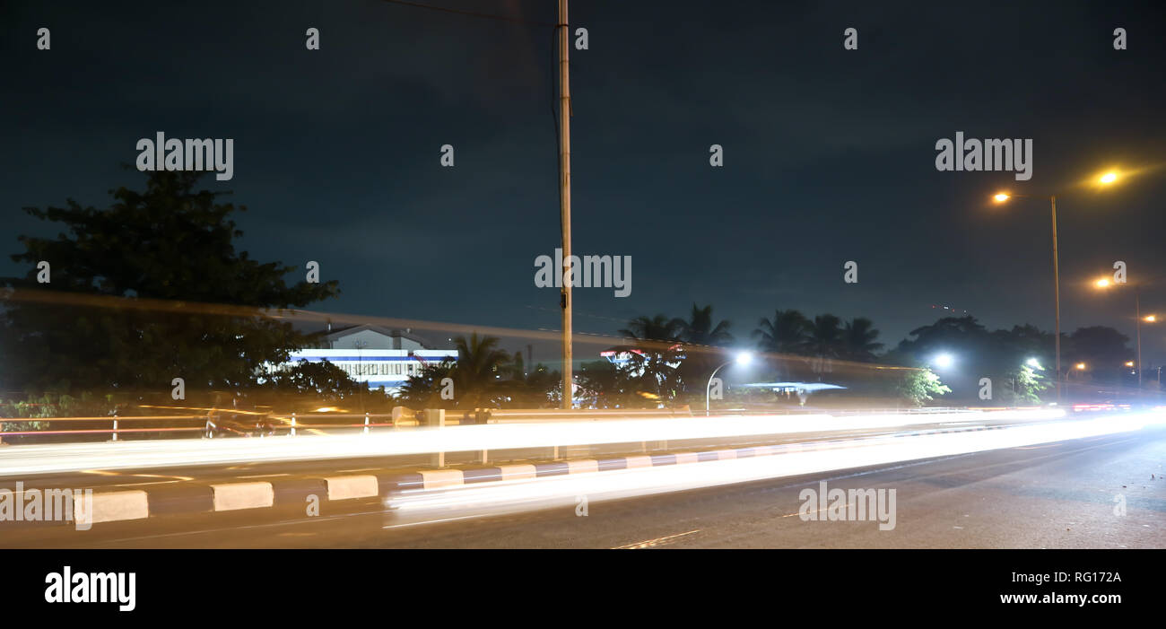slow shutter speed (long exposure) shot at the bridge Stock Photo - Alamy