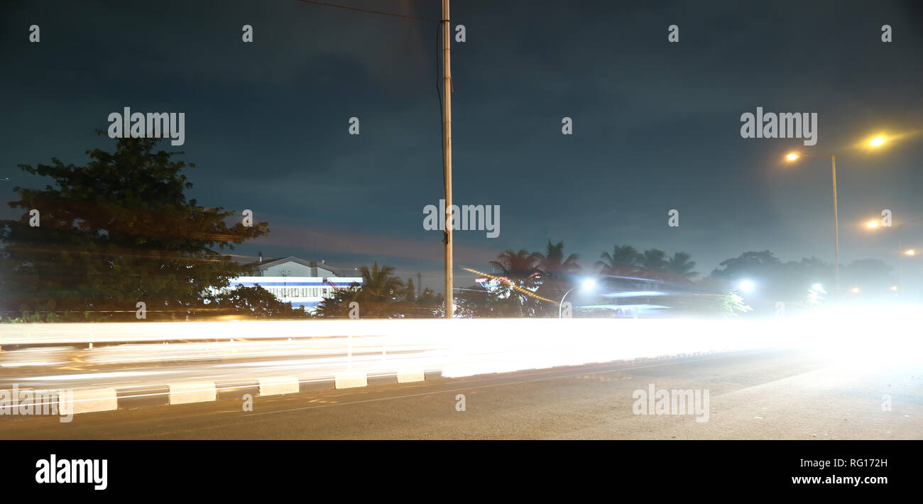 slow shutter speed (long exposure) shot at the bridge Stock Photo - Alamy