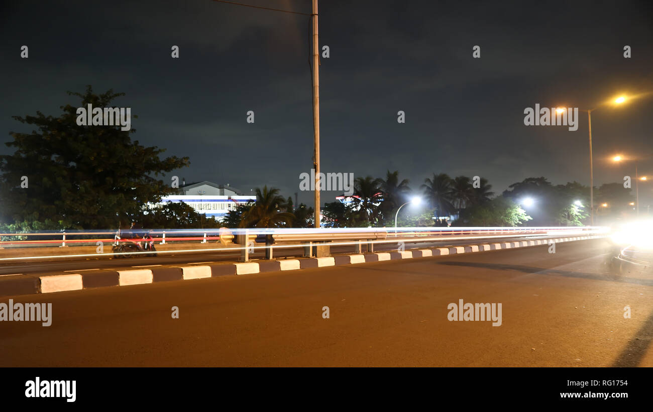 slow shutter speed (long exposure) shot at the bridge Stock Photo - Alamy