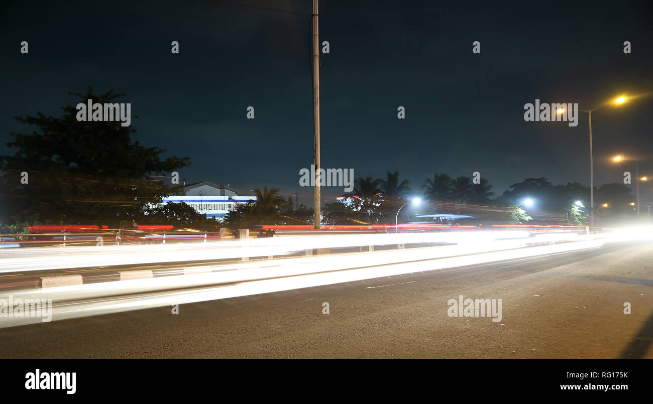 slow shutter speed (long exposure) shot at the bridge Stock Photo - Alamy