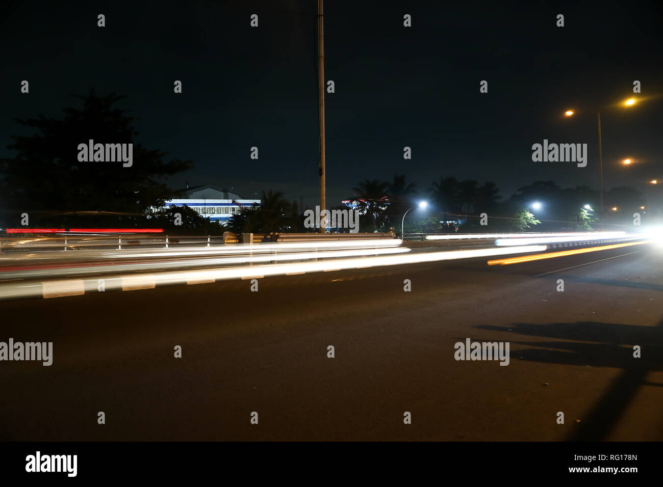 slow shutter speed (long exposure) shot at the bridge Stock Photo - Alamy