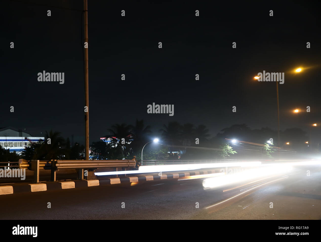 slow shutter speed (long exposure) shot at the bridge Stock Photo - Alamy