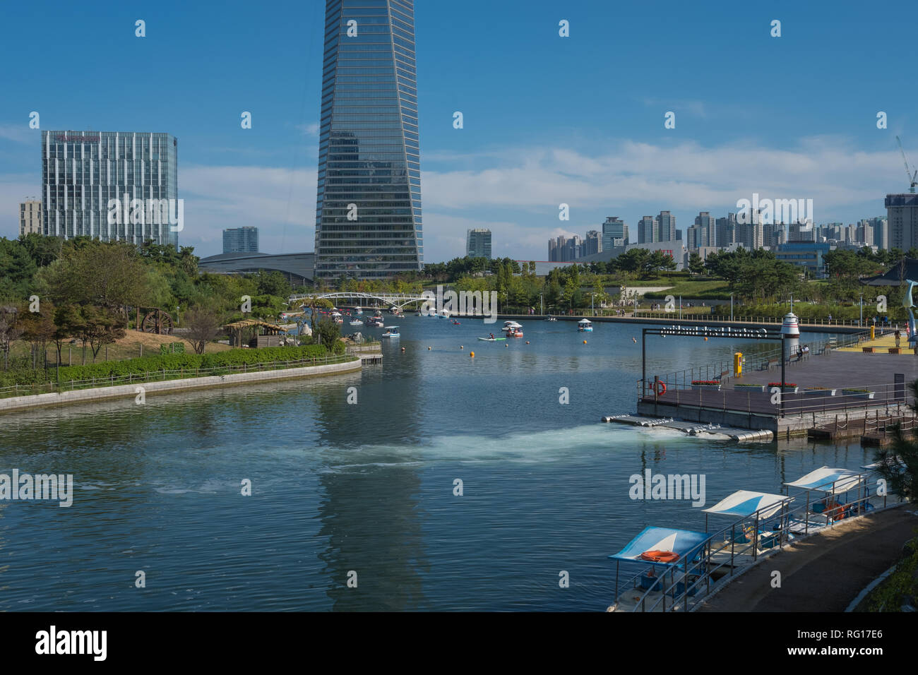 Songdo Central Park, Songdo-dong, Incheon, Seoul, South Korea Stock ...