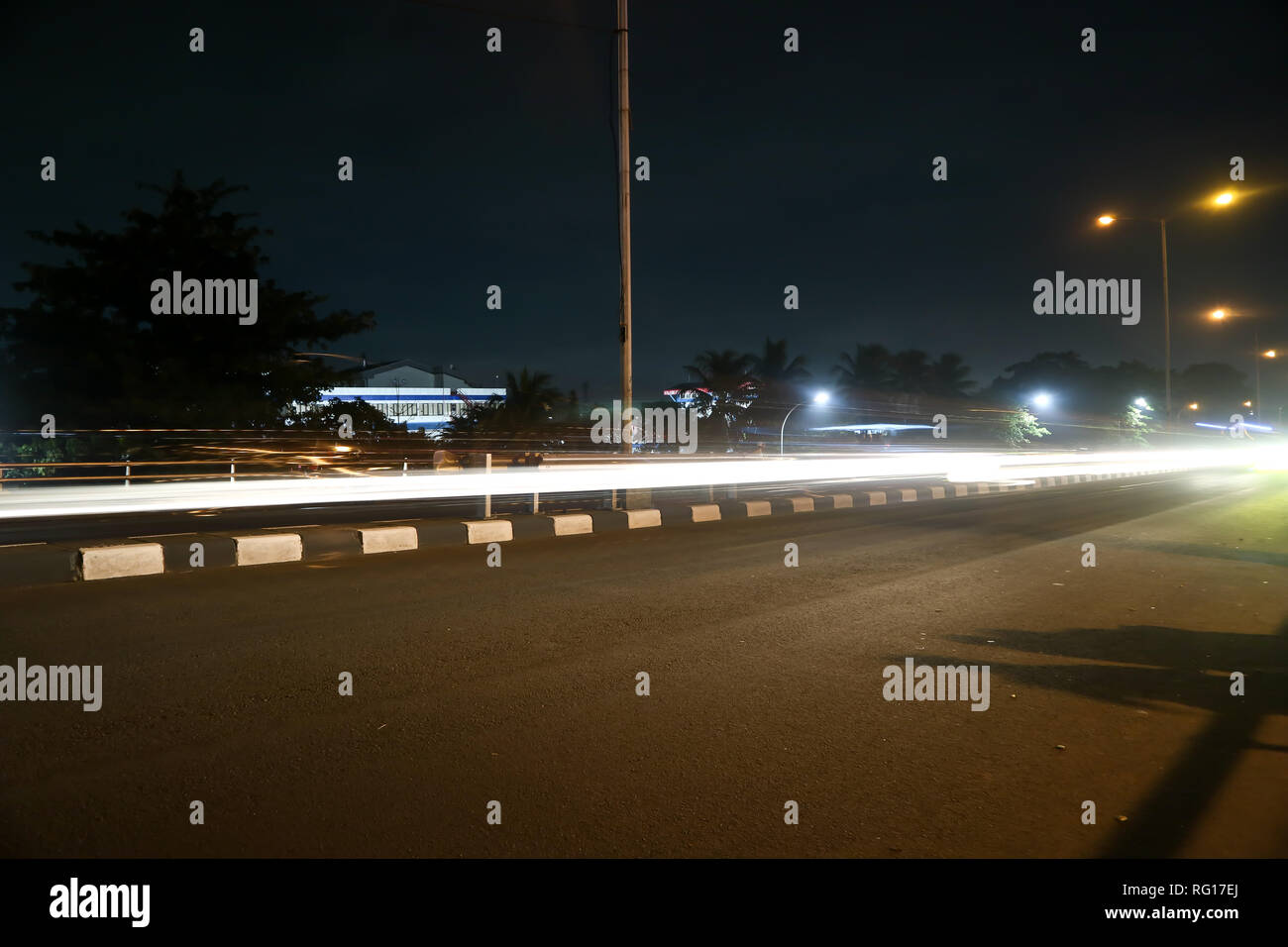 slow shutter speed (long exposure) shot at the bridge Stock Photo - Alamy
