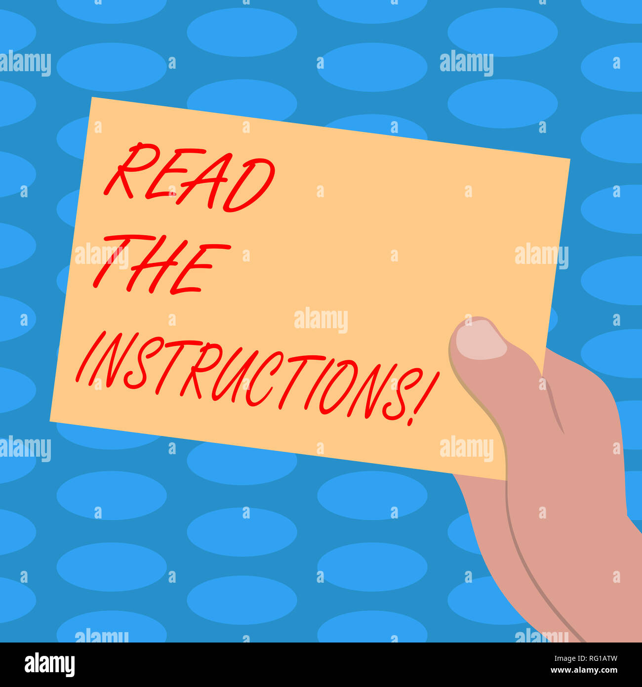 Word writing text Read The Instructions. Business concept for carefully ...