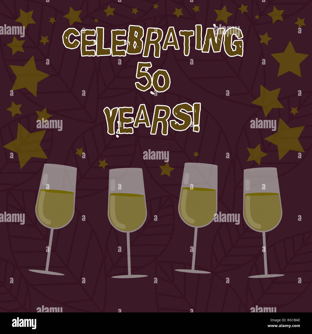 Conceptual hand writing showing Celebrating 50 Years. Business photo ...