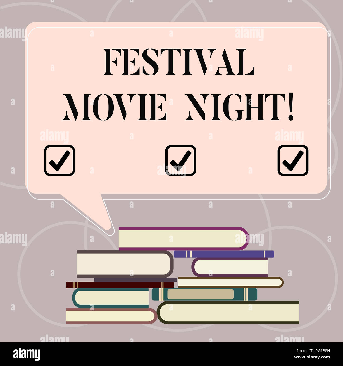 Word writing text Festival Movie Night. Business concept for analysisy ...