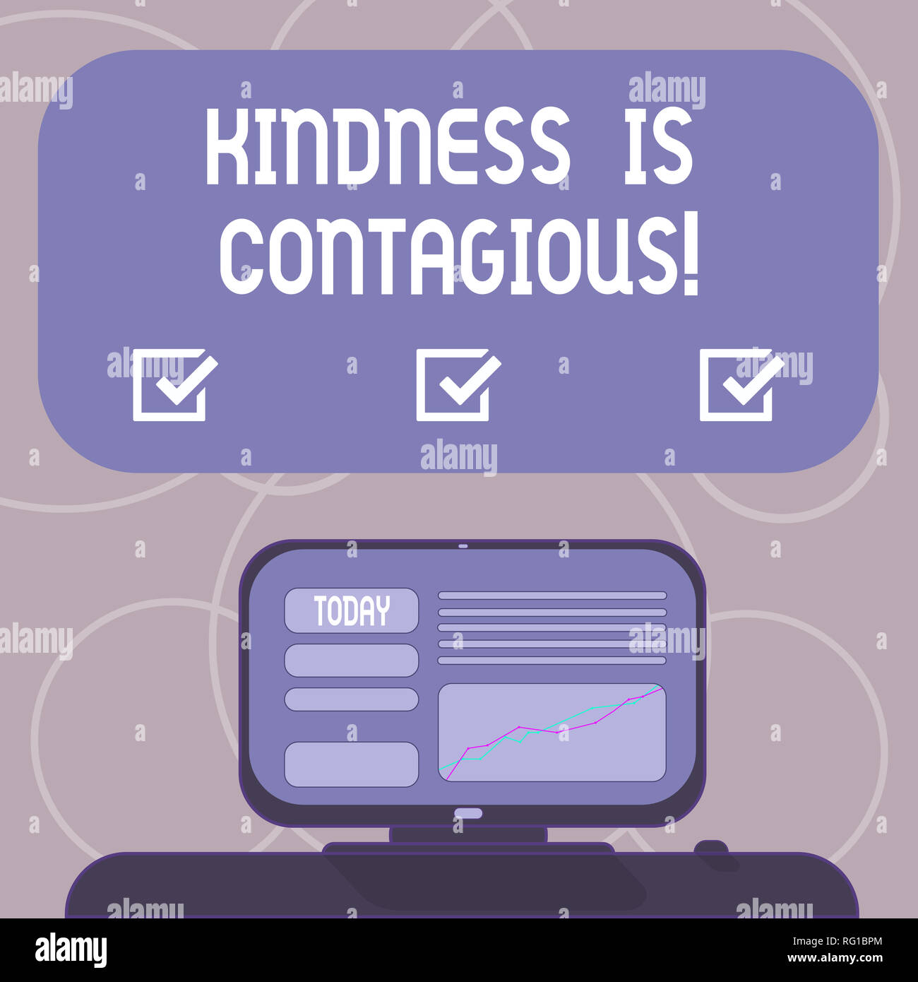 Word writing text Kindness Is Contagious. Business concept for it ...