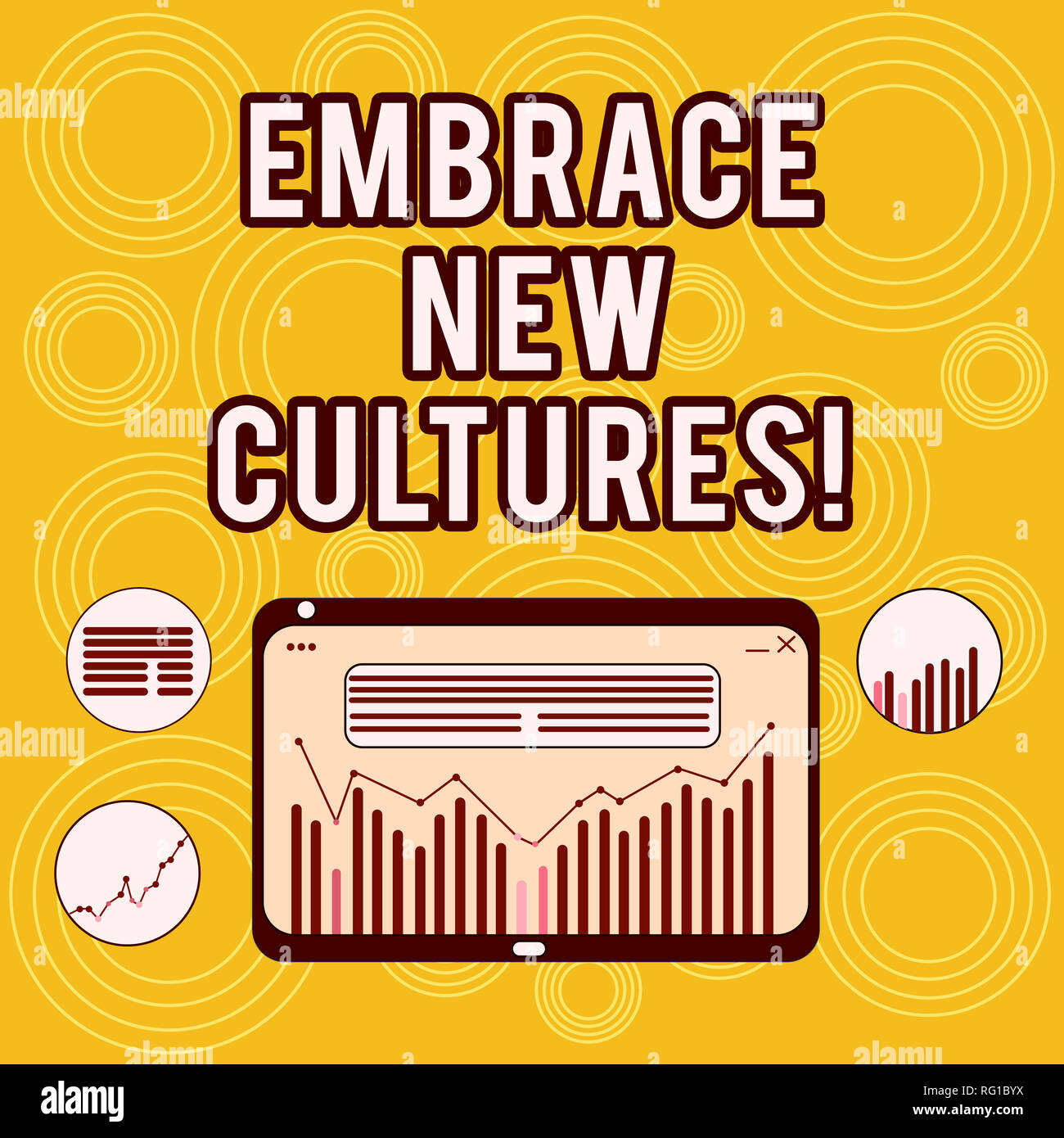 Writing note showing Embrace New Cultures. Business photo showcasing ...