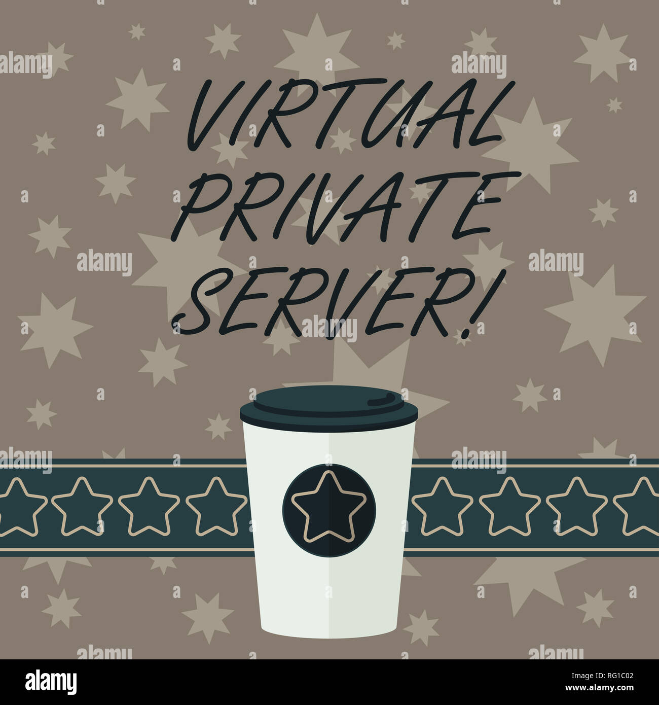 Writing note showing Virtual Private Server. Business photo showcasing ...