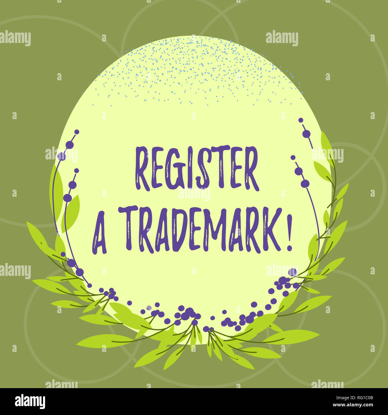 Text sign showing Register A Trademark. Conceptual photo To record or ...
