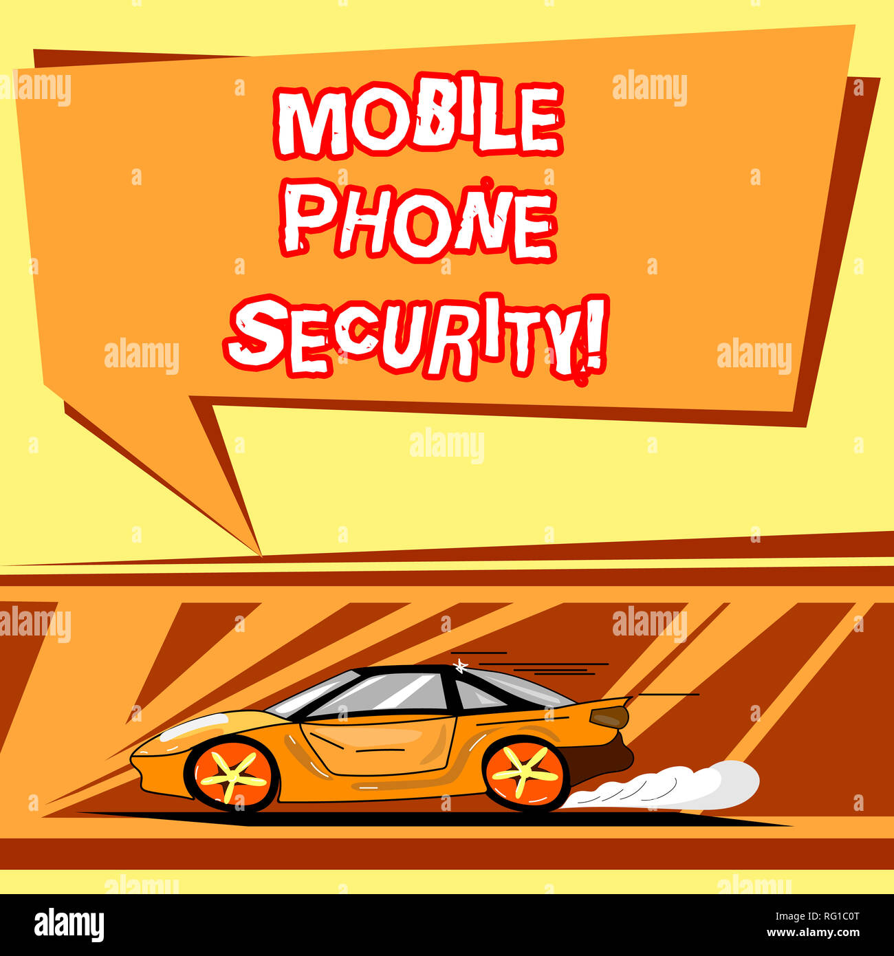 Handwriting Text Writing Mobile Phone Security Concept Meaning Secure