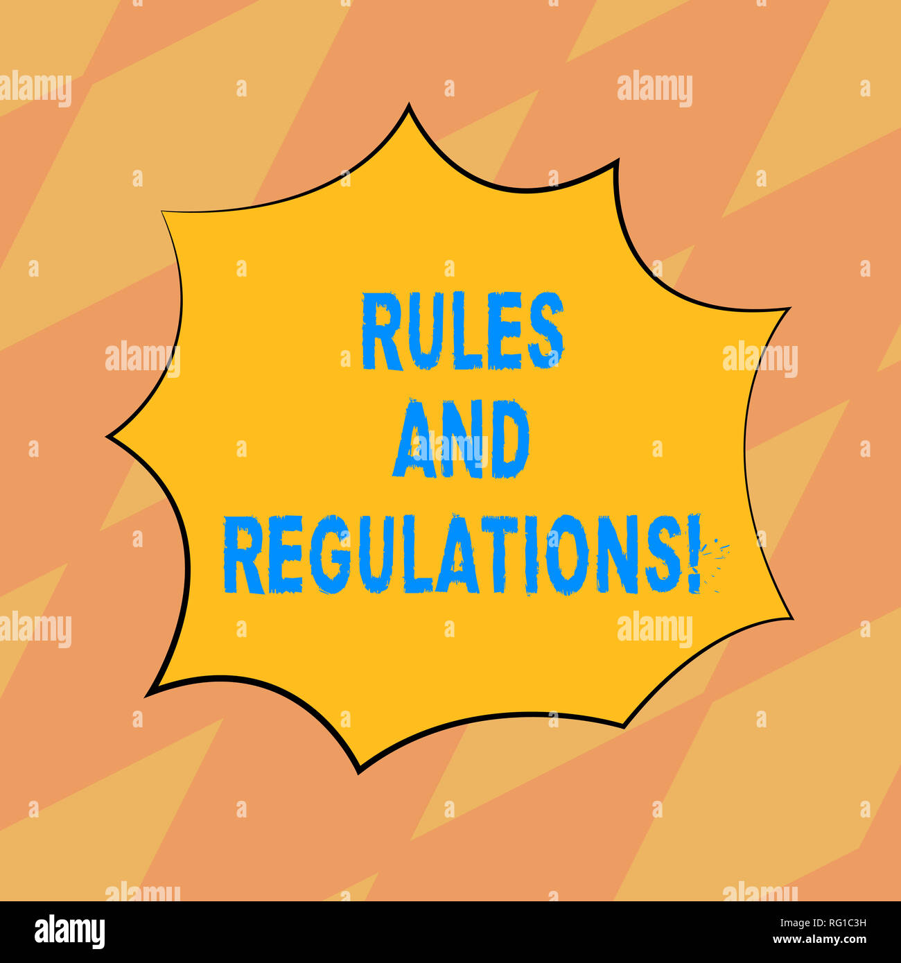 Text sign showing Rules And Regulations. Conceptual photo guidelines to ...