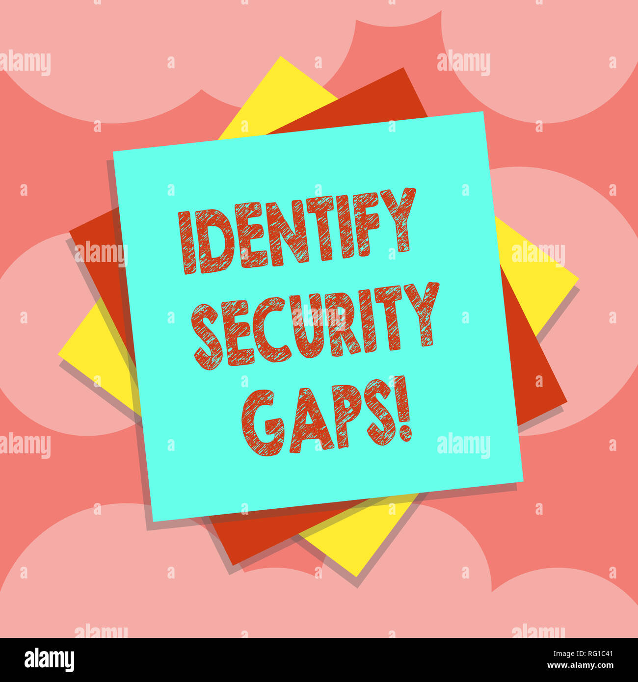 Writing note showing Identify Security Gaps. Business photo showcasing ...