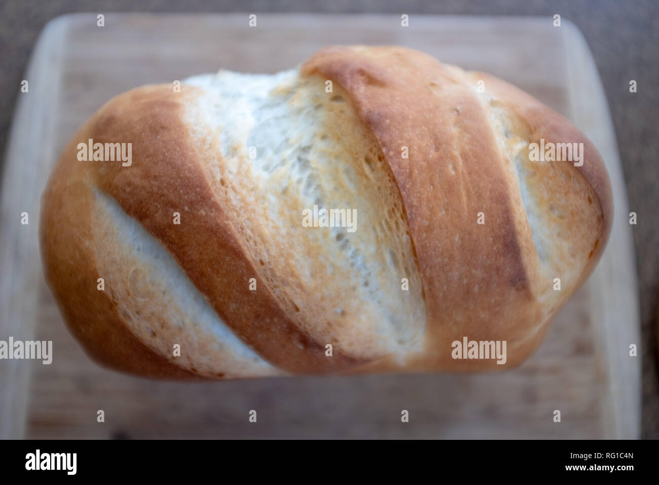 Homemade white bread up close Stock Photo - Alamy