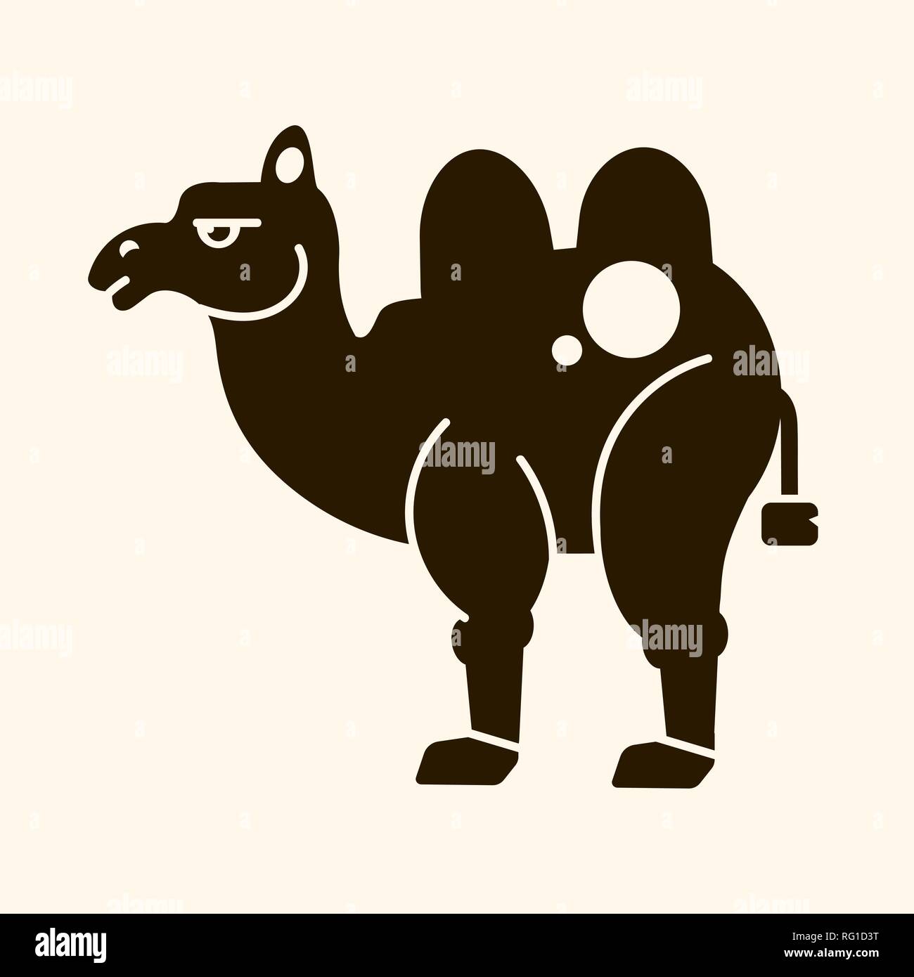 Camel side view cartoon hi-res stock photography and images - Alamy