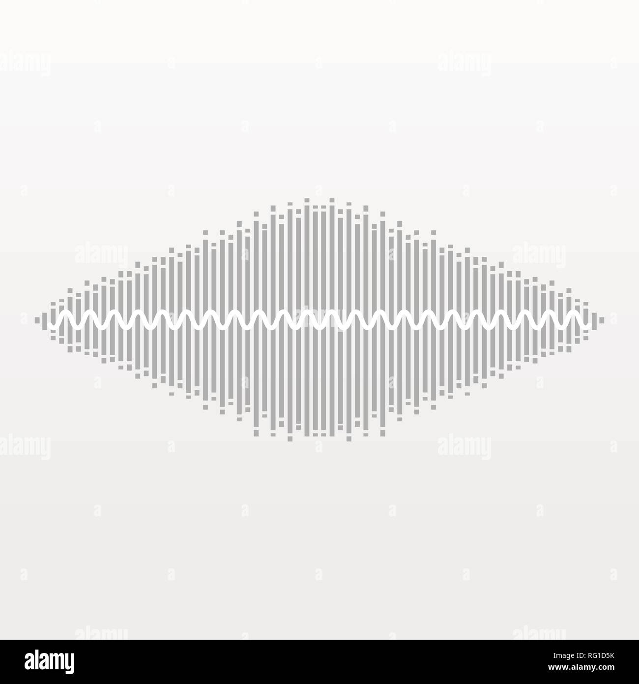 Pulse Music Player. Audio Wave Logo. Vector Equalizer Stock Vector ...