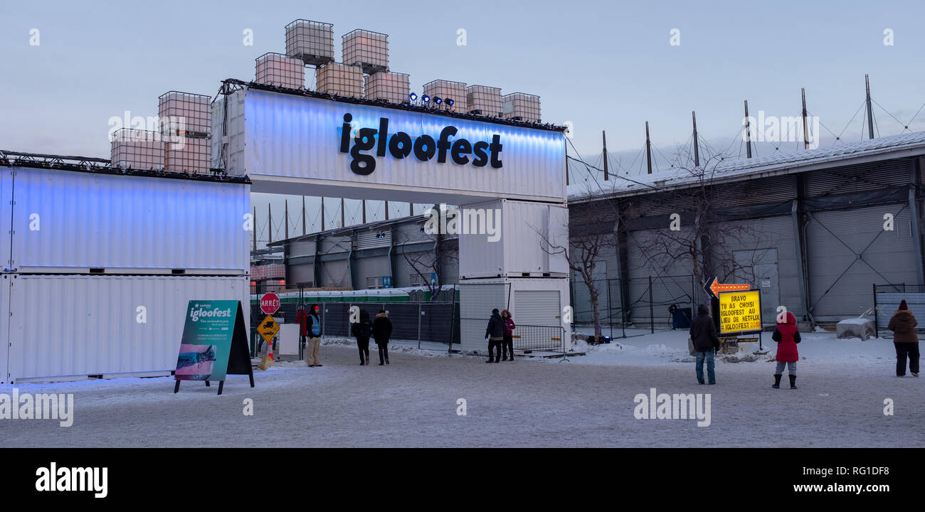 Igloofest, winter festival in Montreal Stock Photo - Alamy