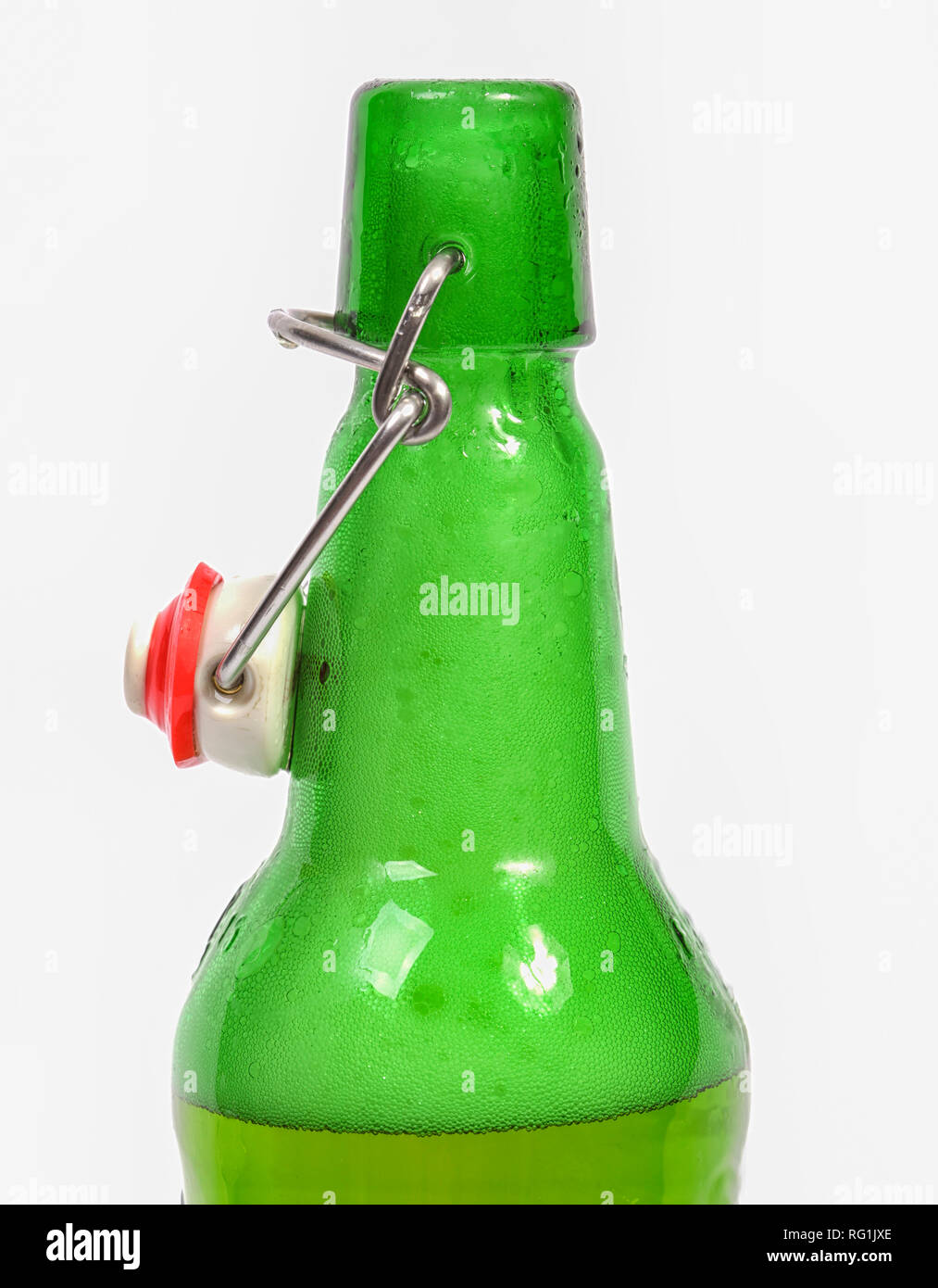 Open bottle of beer Stock Photo - Alamy