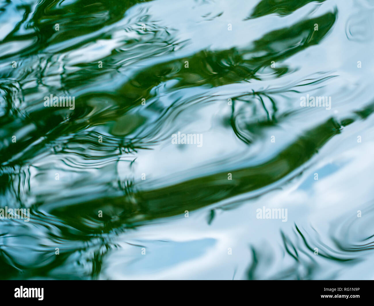 Reflection of sunlight on the moving water surface Stock Photo - Alamy