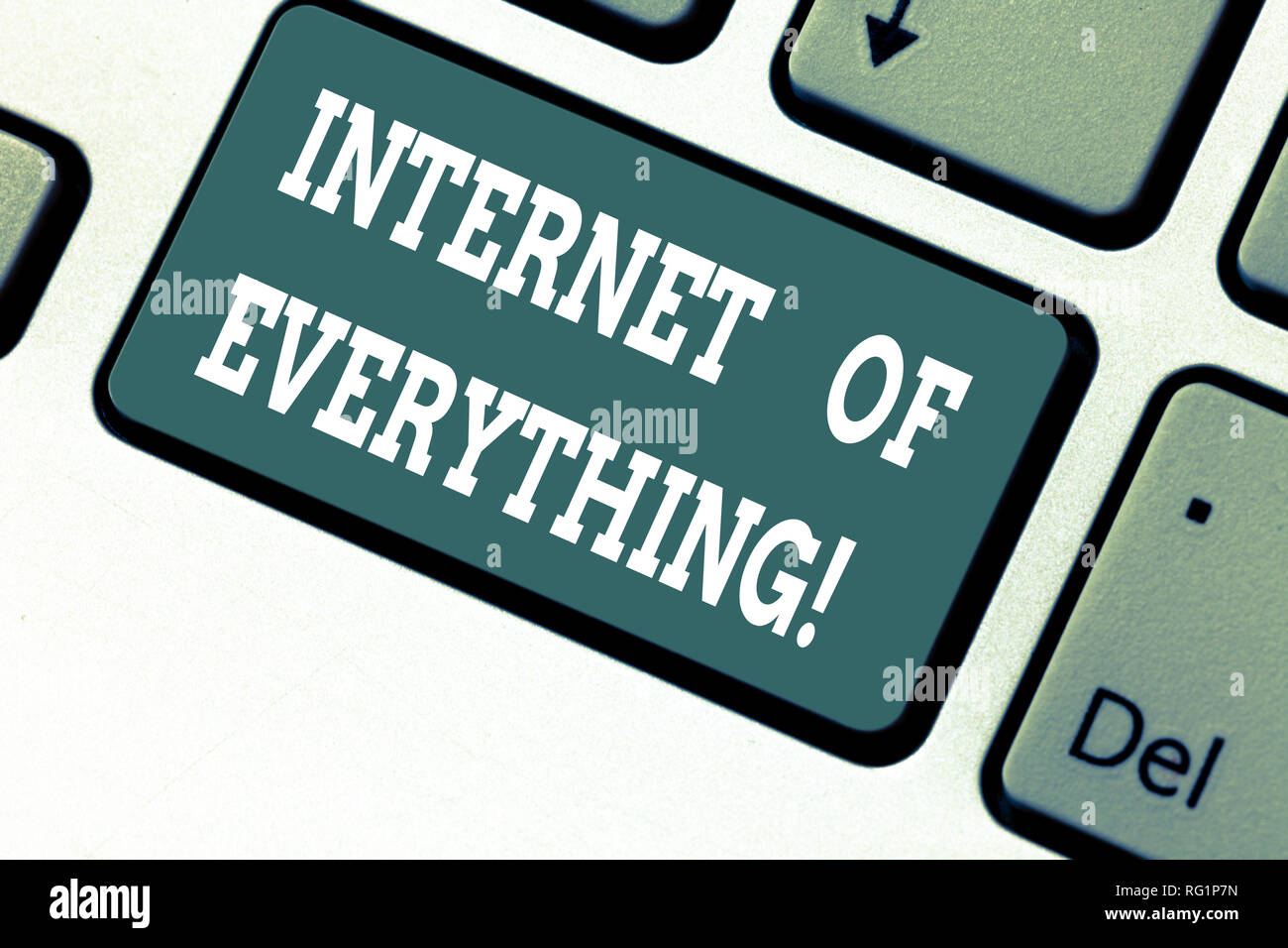 Writing note showing Internet Of Everything. Business photo showcasing ...